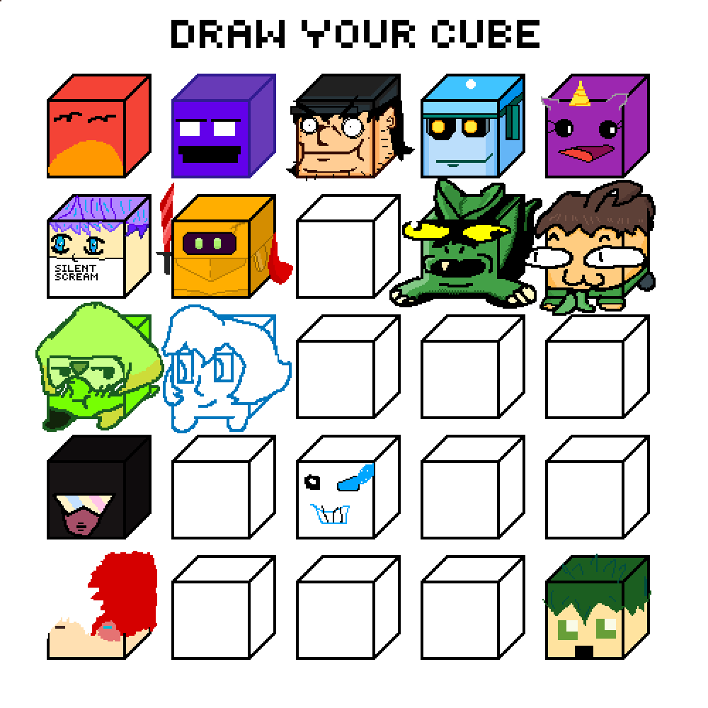 Pixilart - the cube sans by PixelTaleRenan