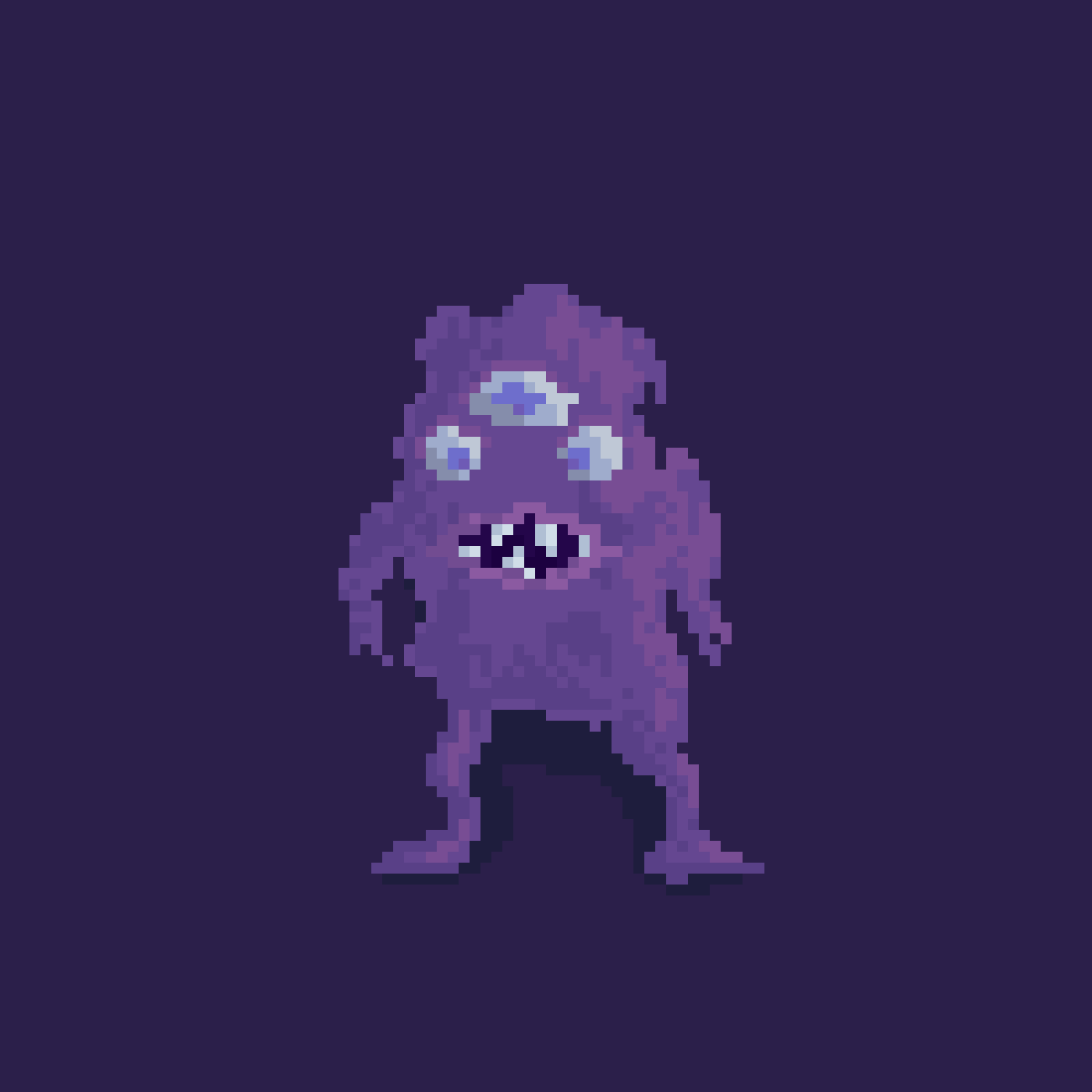 Pixilart - slug monster by luca-ig