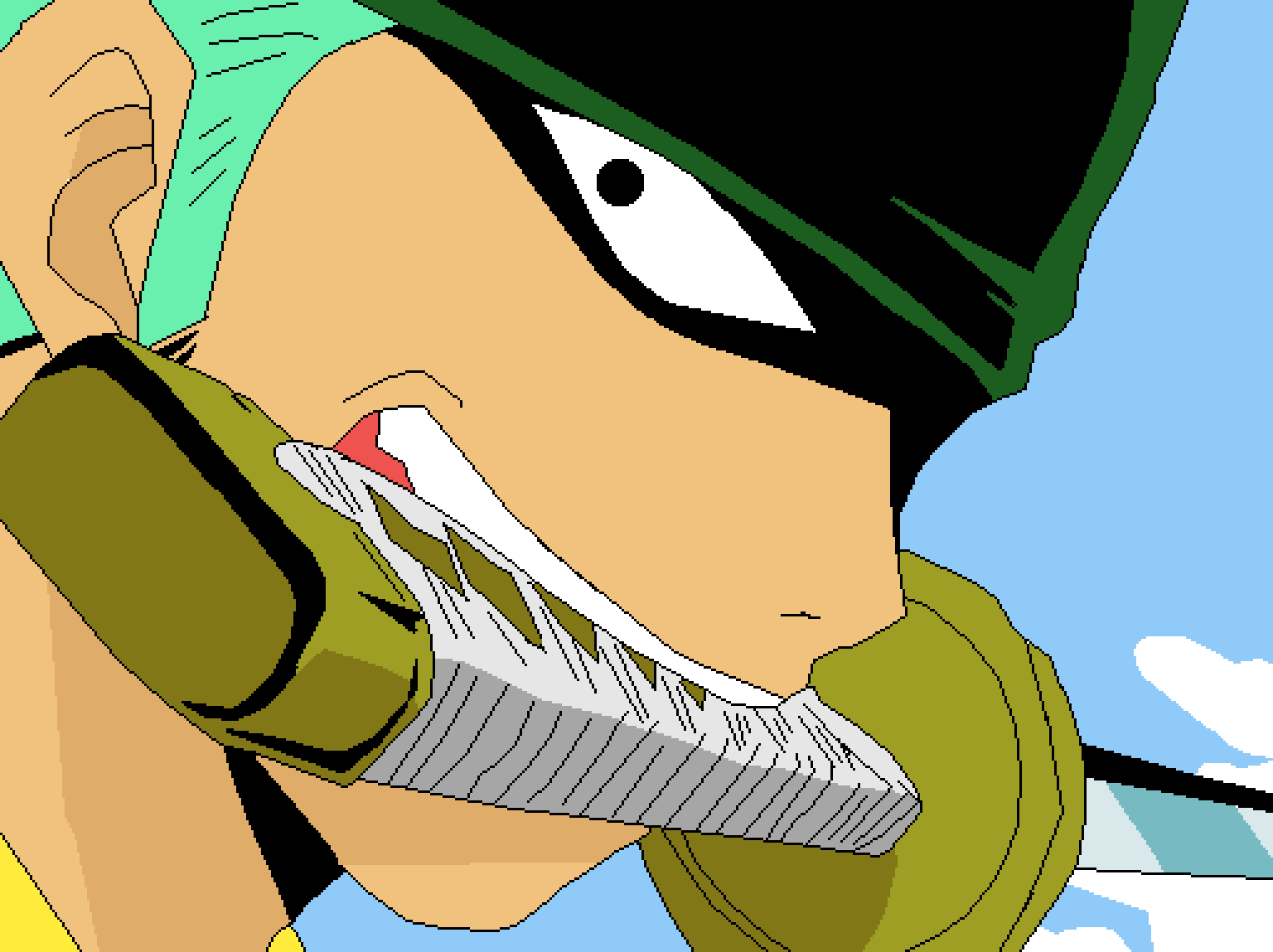 Pixilart - Zoro by Ilikecoolstuff