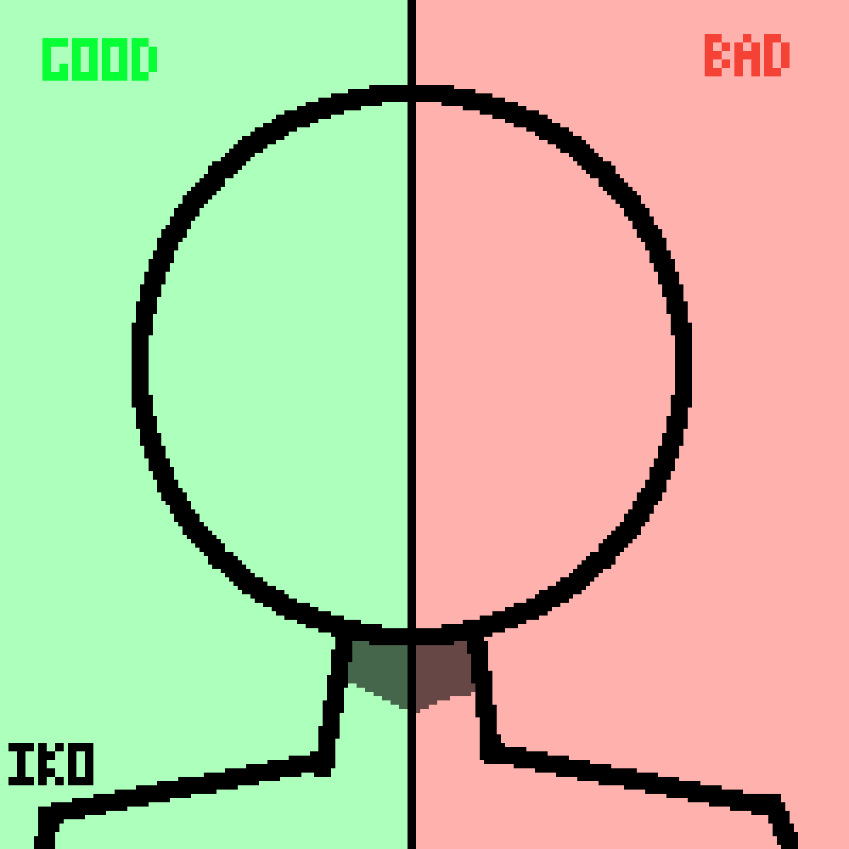 Pixilart - GOOD or BAD Base (PLEASE CREDIT!) by PinkBandaidArt