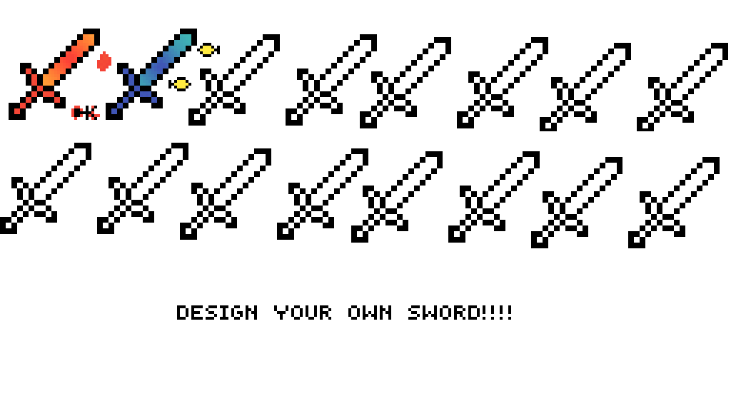 Pixilart - design your own sword by OMINOUS-PG3D