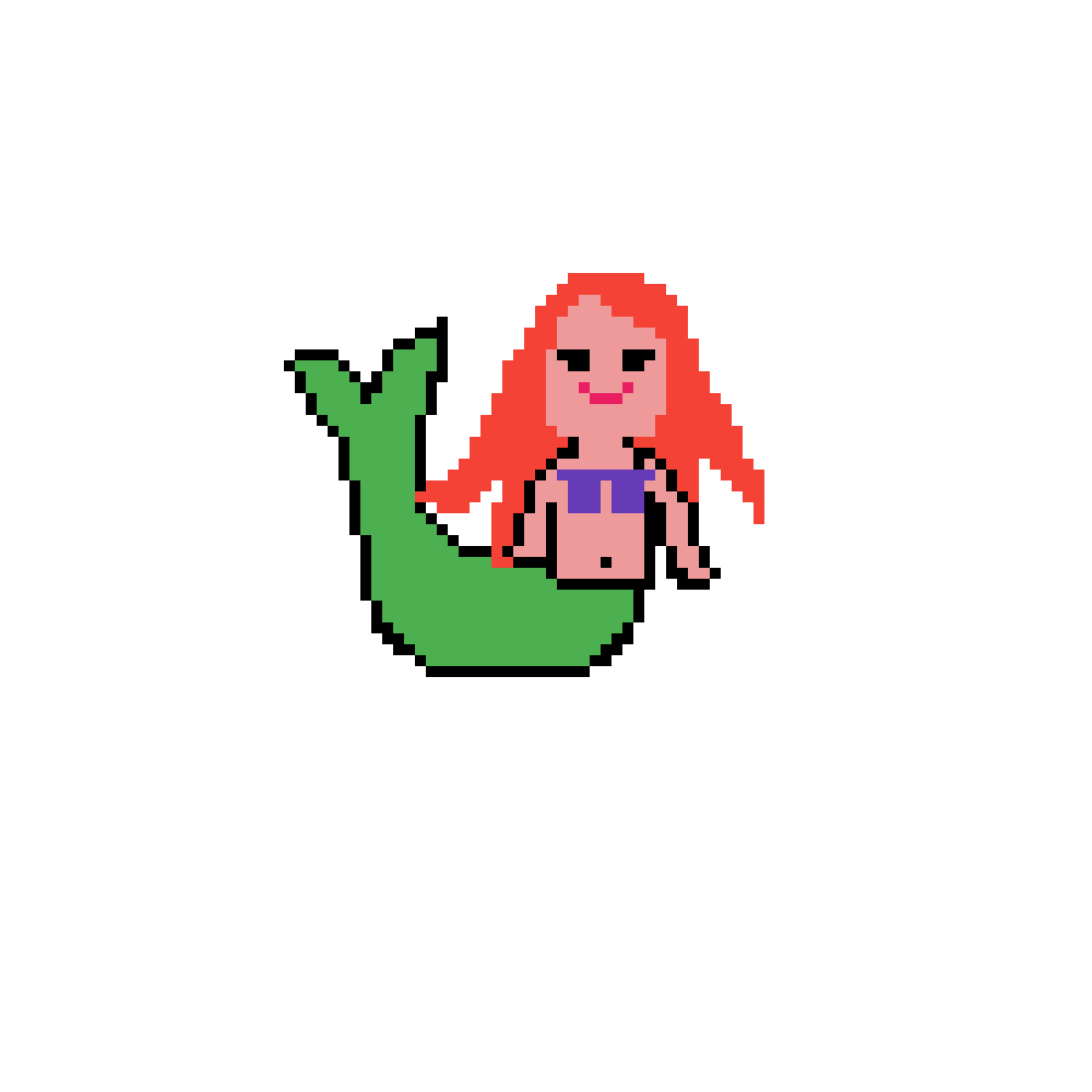 Editing Aerial "THE LITTLE MERMAID" - Free online pixel art drawing ...