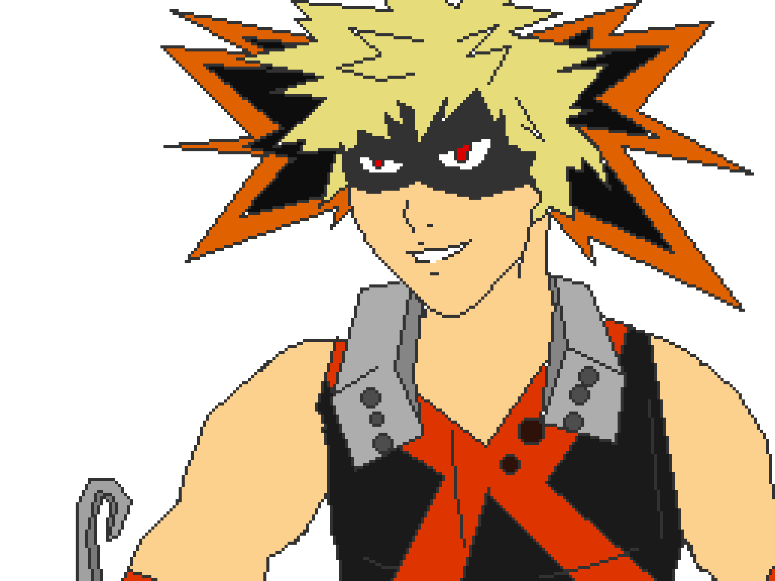 Editing Katsuki Bakugo - Free online pixel art drawing tool - Pixilart