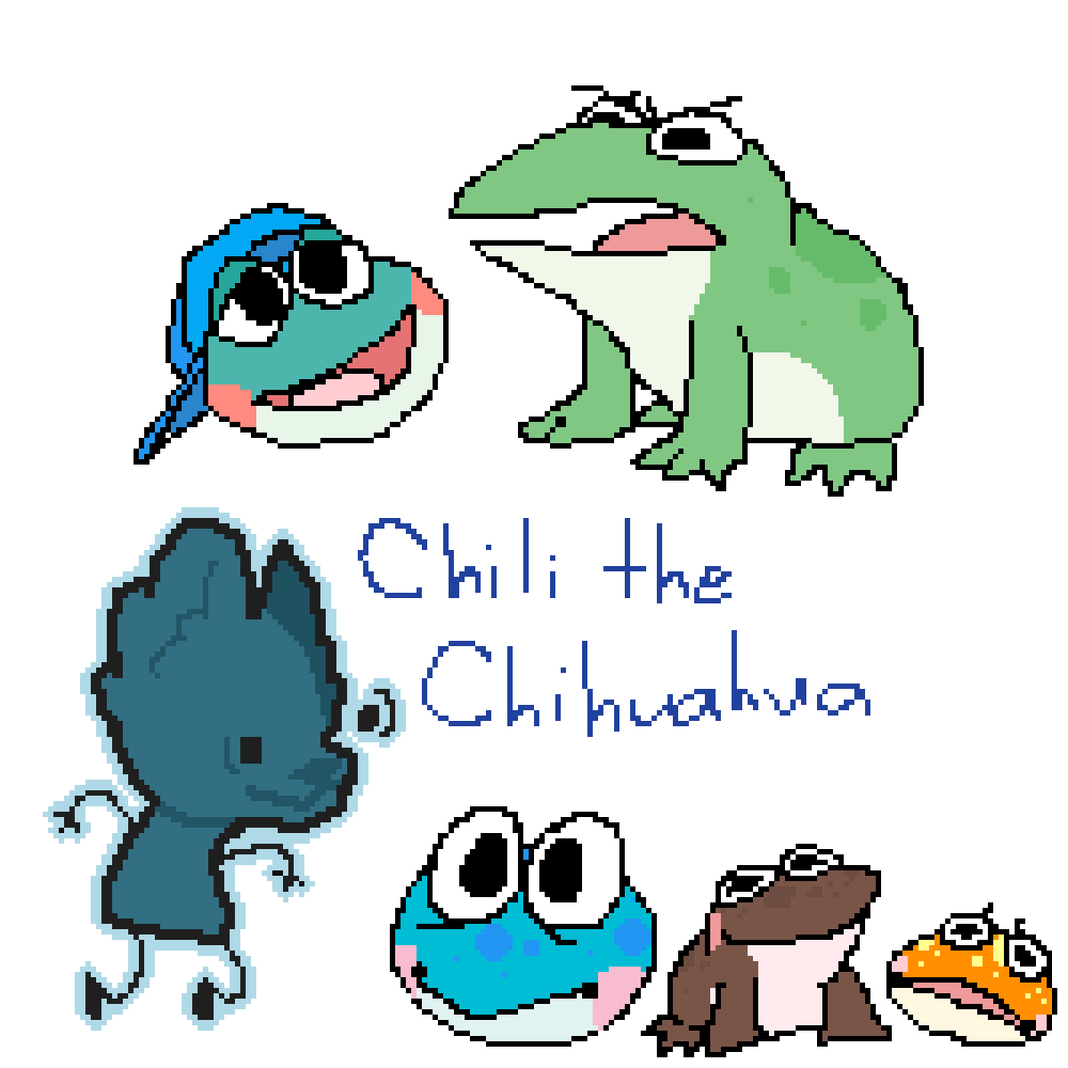 Pixilart - The Frog Network doodles part 2 by Bazinkous