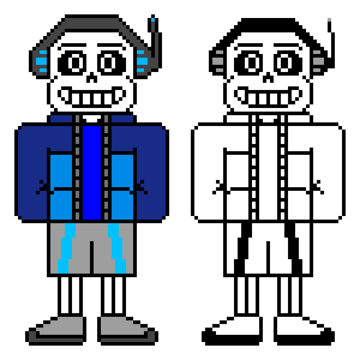 Pixilart - My Sans OC by SpongeChris