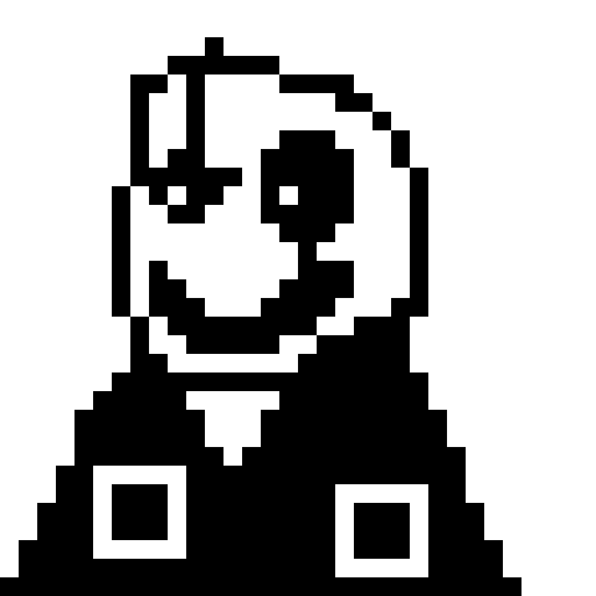 Pixilart - 32x32 gaster by fusion12345