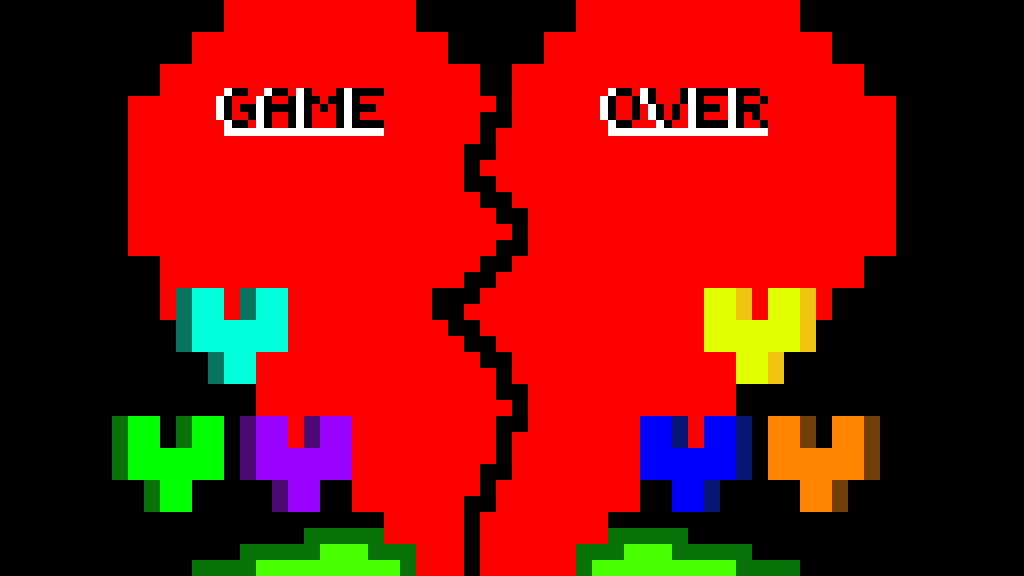 Pixilart - UNDERTALE "GAME OVER" by Ayano-Aishi