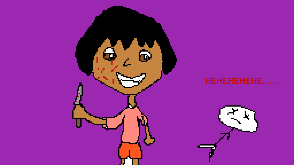Pixilart - Dora has a knife? by Untitled23
