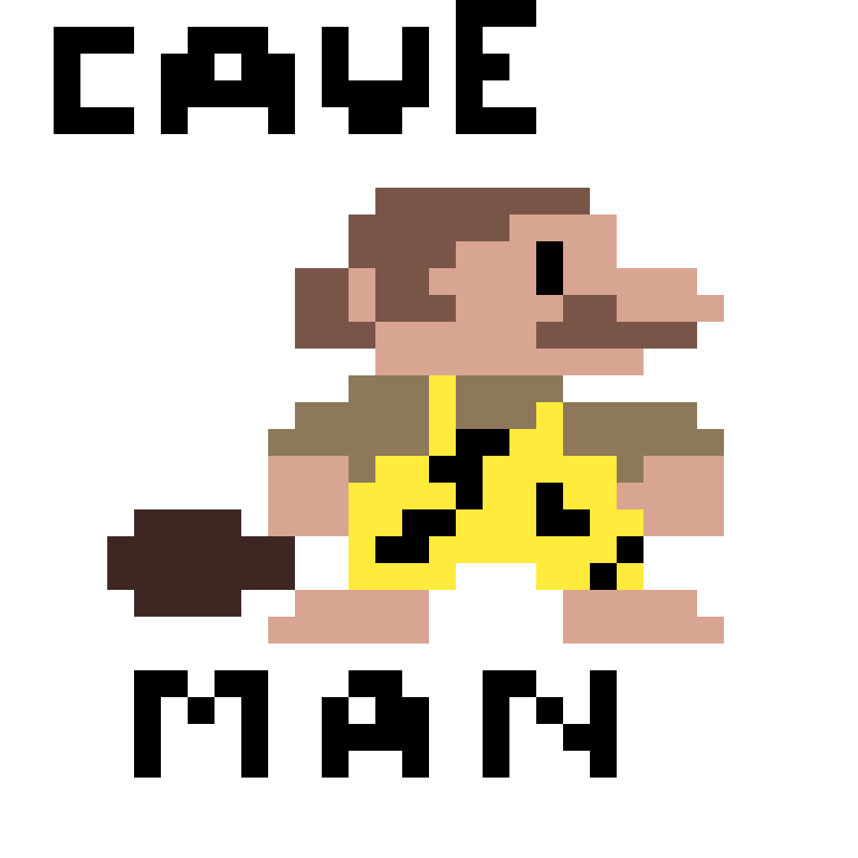 Editing caveman - Free online pixel art drawing tool - Pixilart