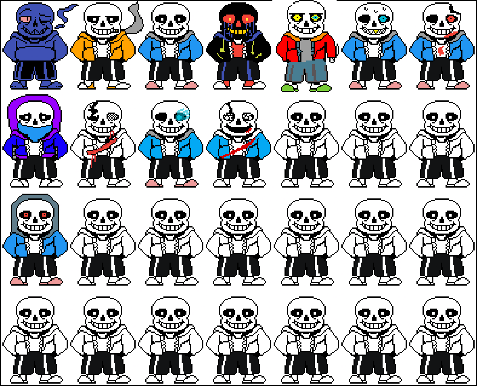 Editing Bad Time Gang - Free online pixel art drawing tool - Pixilart