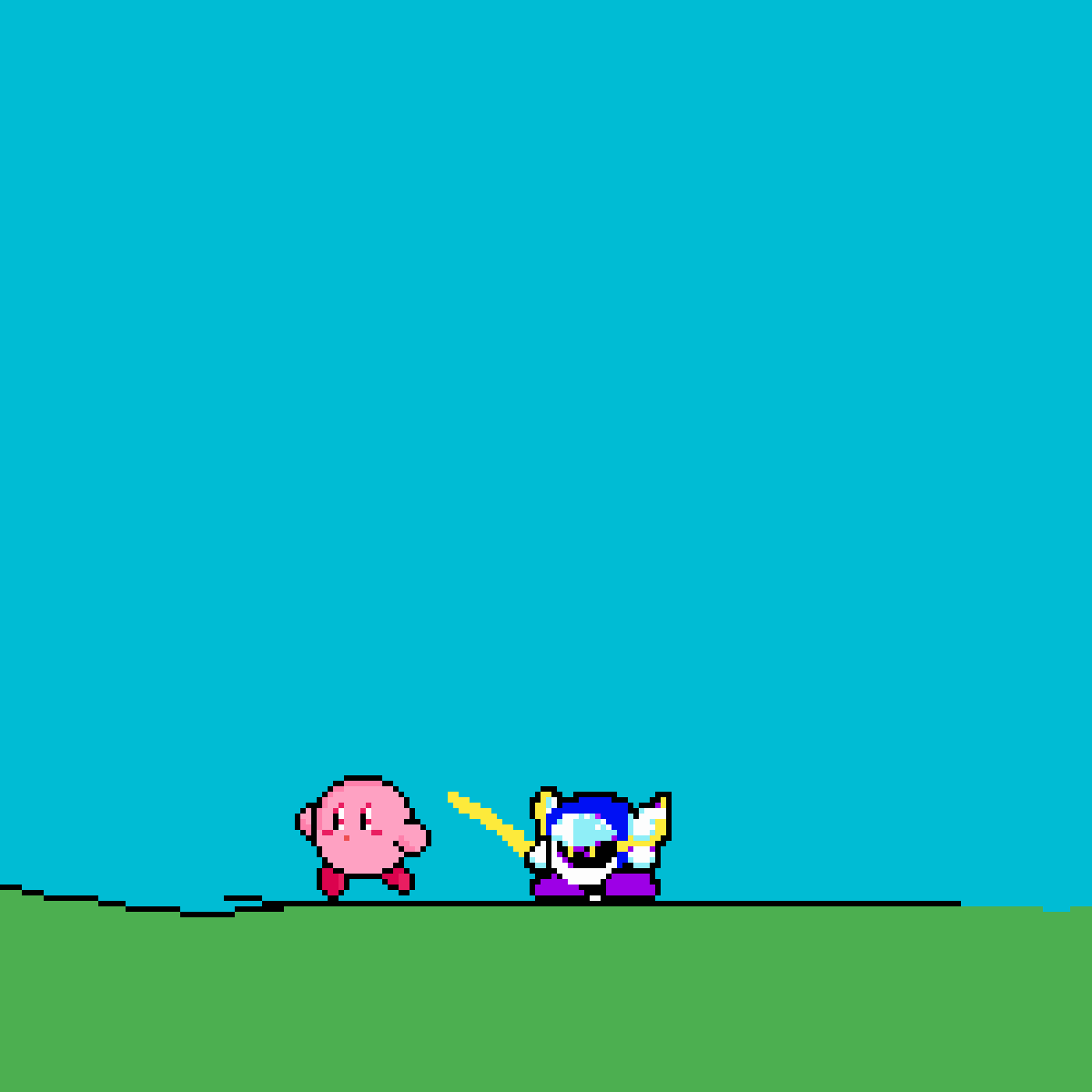 Editing Kirby vs Meta Knight - Free online pixel art drawing tool ...