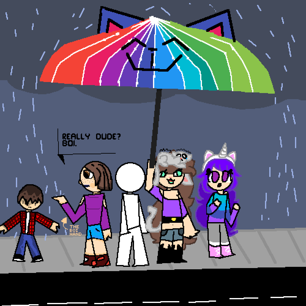 Pixilart - Umbrella~ ~COLLAB by FlamingoesrHawt