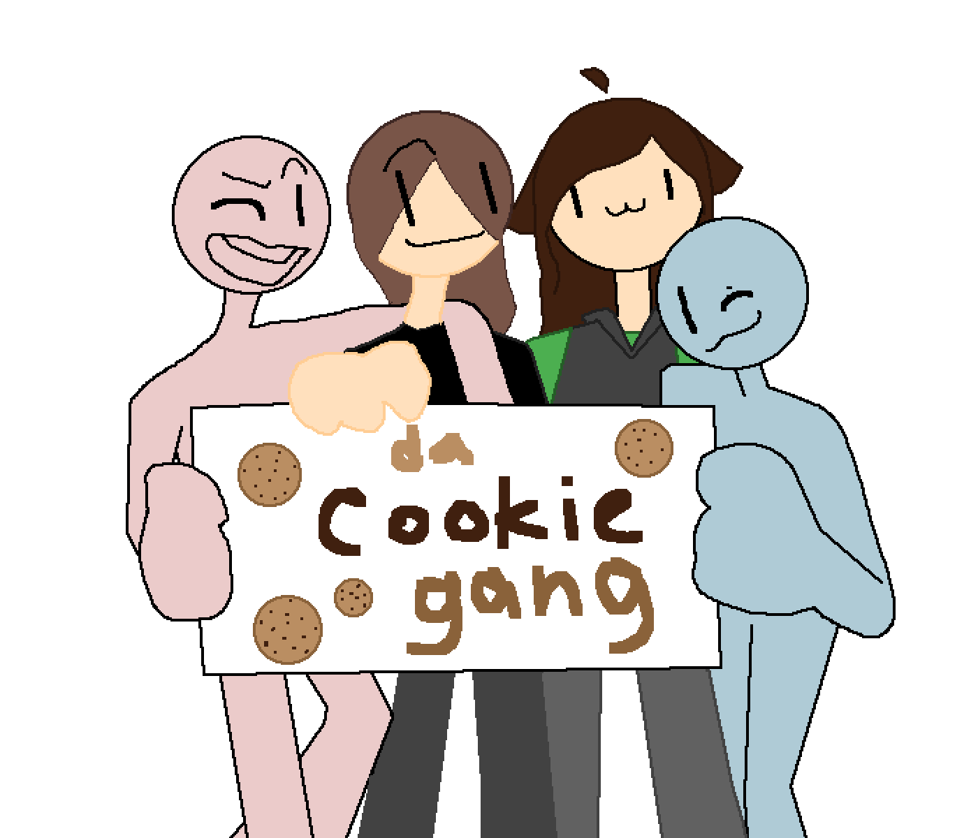 Editing Cookie Gang - Free online pixel art drawing tool - Pixilart