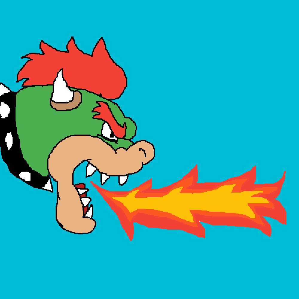 Pixilart - Bowser is MAD by Bubb13