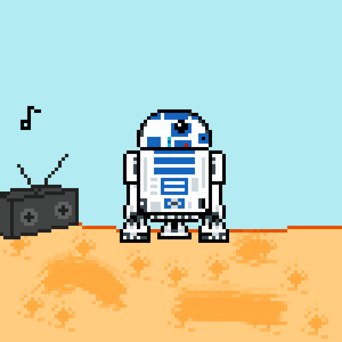 Pixilart - R2D2 by Harry11