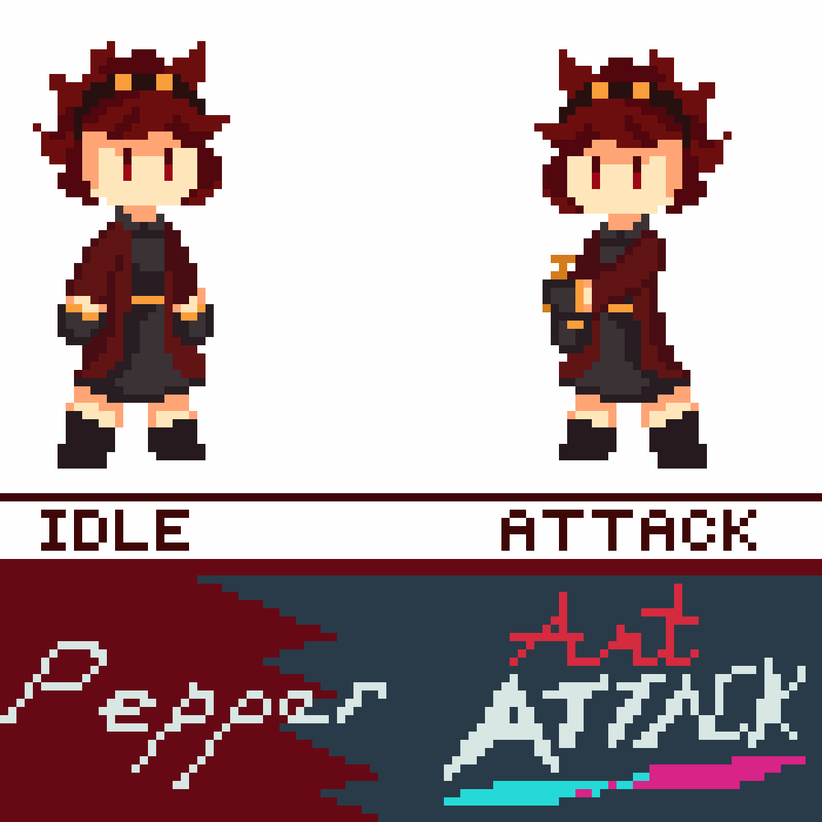 Pixilart - Pepper Sprite-- Art Attack by Peppermint