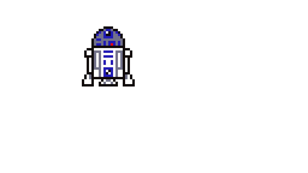 Pixilart - R2D2 by zentimate823