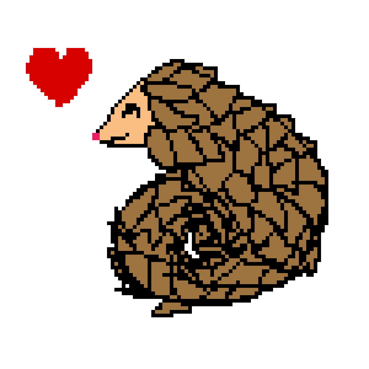 Pixilart - Pangolin by toffy7kittens