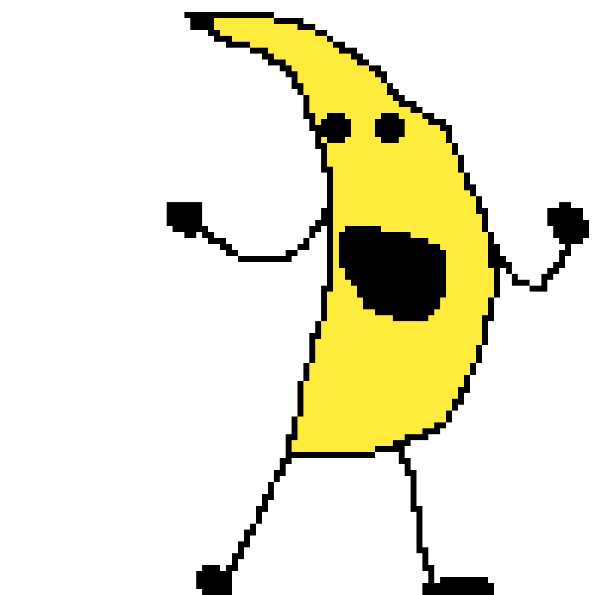 Editing dancing banana - Free online pixel art drawing tool - Pixilart