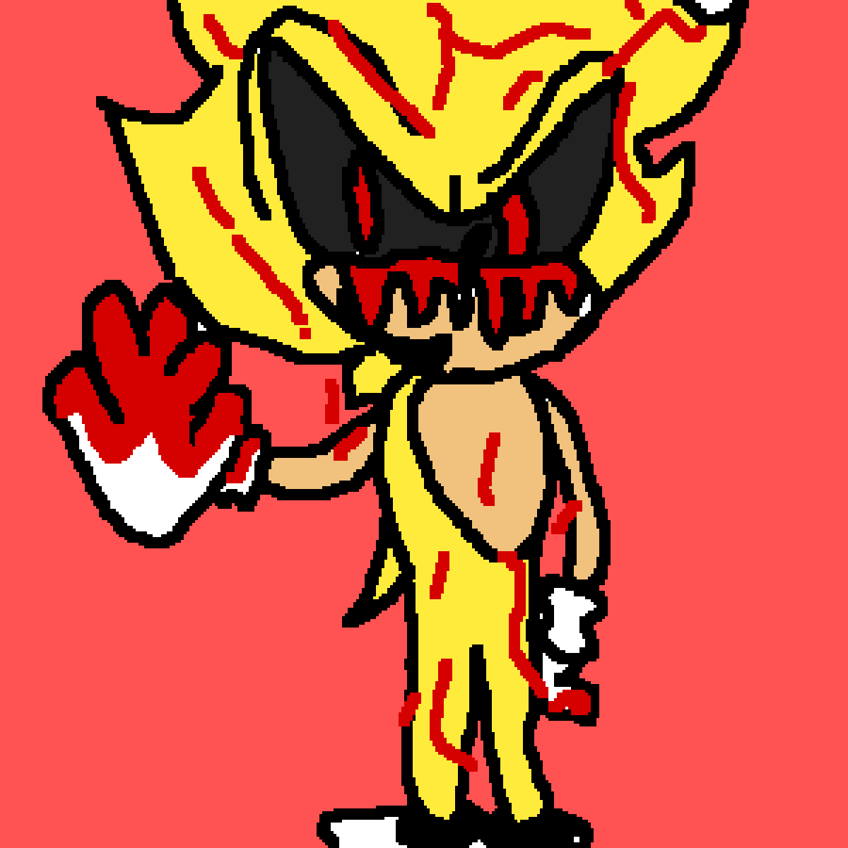 Pixilart - Super sonic exe by Sonic-Gamer