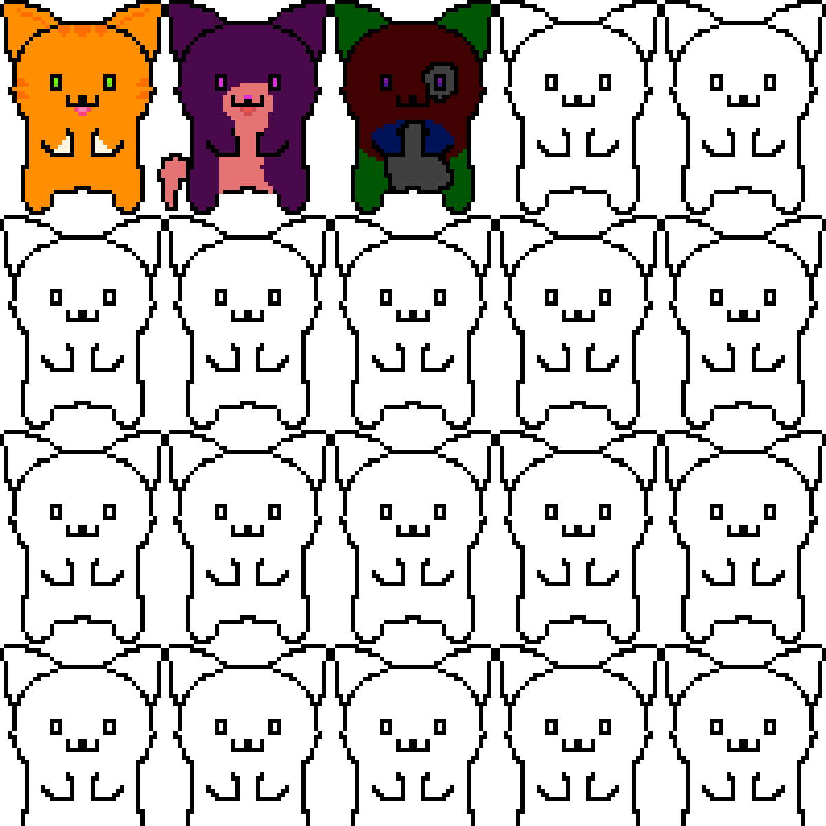 Editing make a cat - Free online pixel art drawing tool - Pixilart