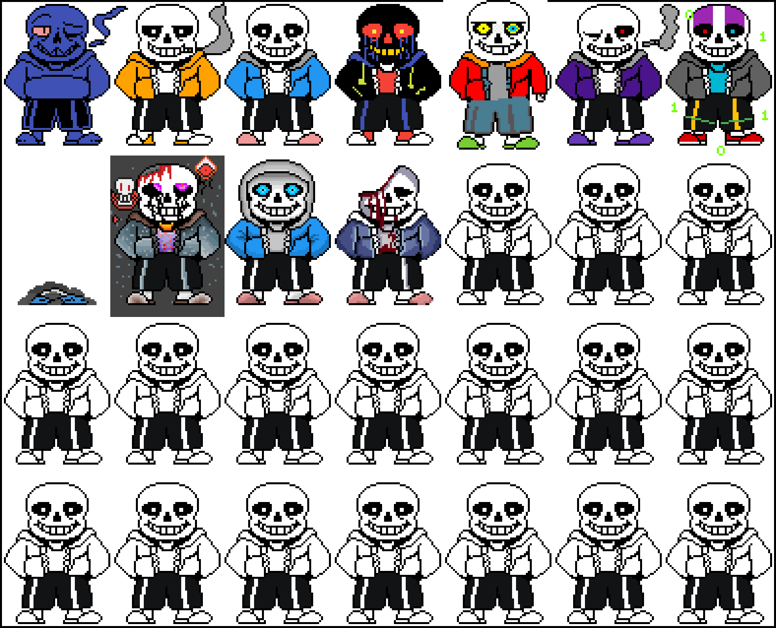 Pixilart - Forgotten sans by inhale