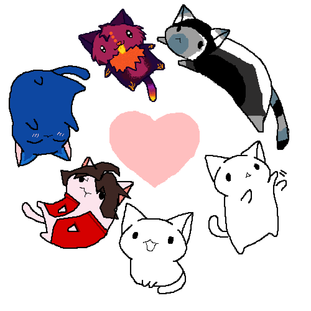 Pixilart - cat collab by Kev