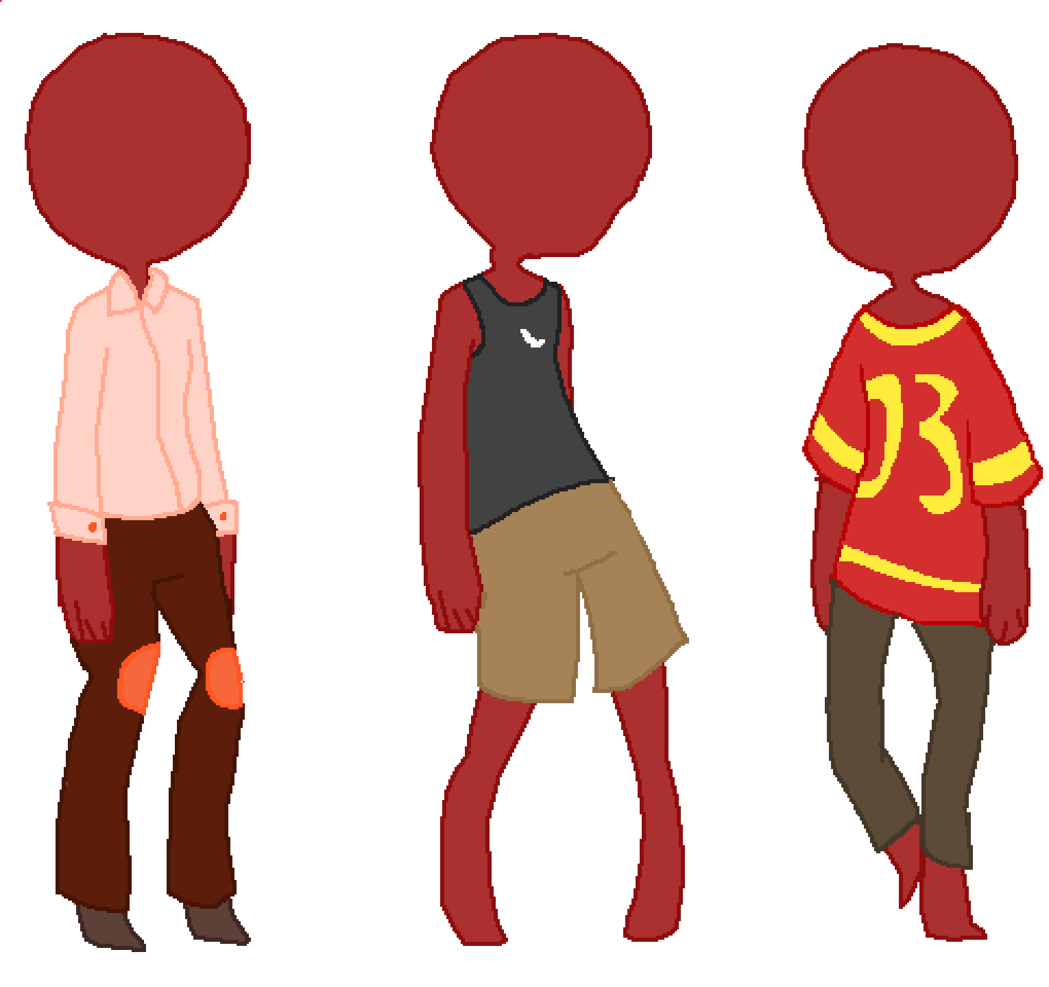 Pixilart - anger inspired outfits by GoblinNB