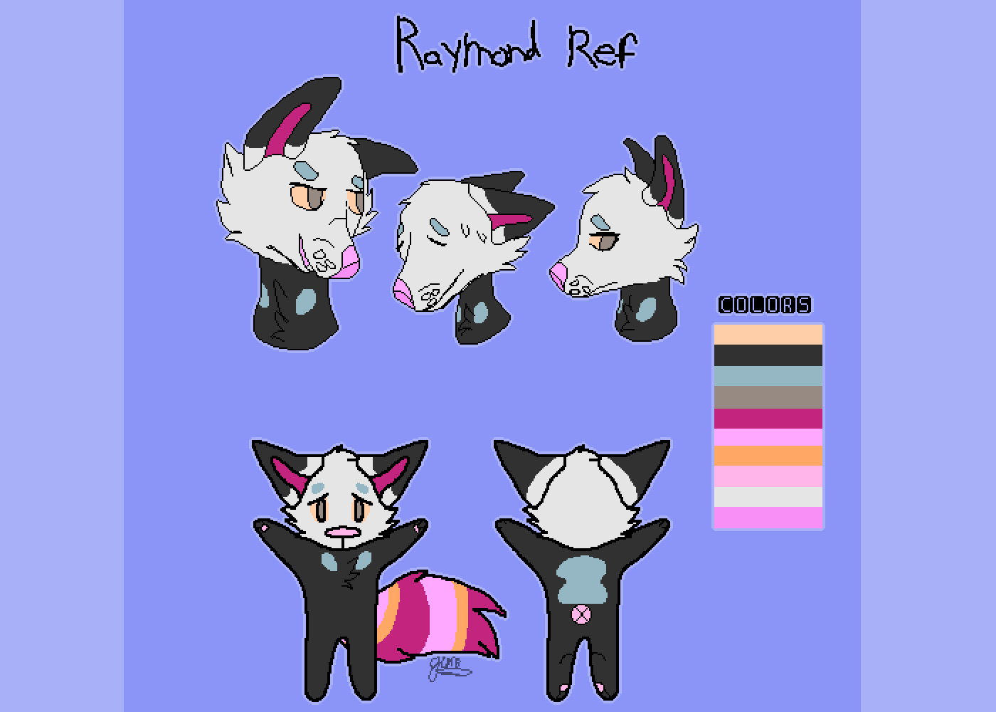 Pixilart - Raymond Ref Sheet~ by Gummyrino