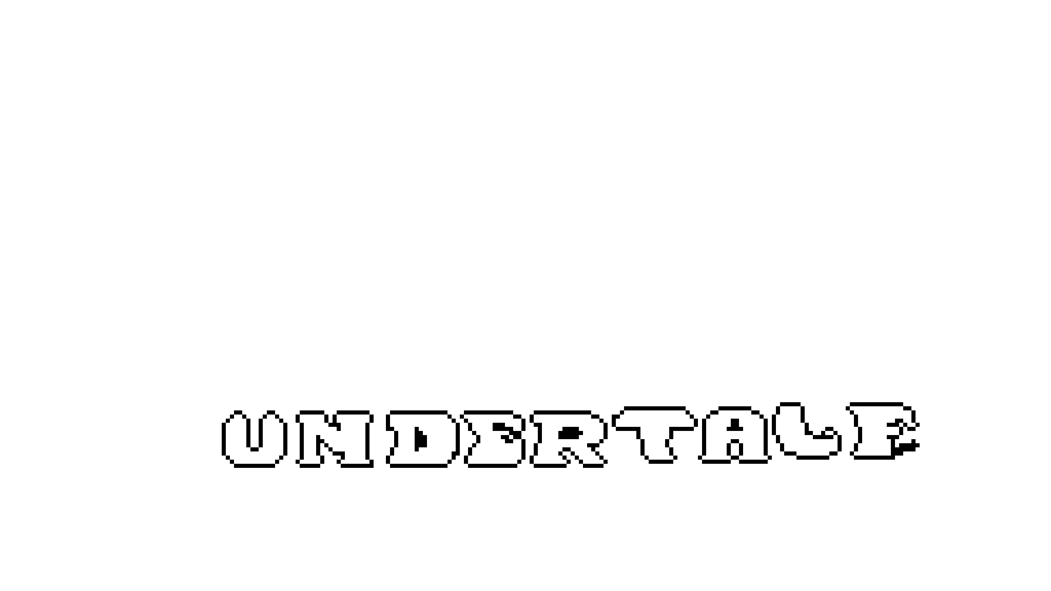 Pixilart - Undertale Title by 2rune