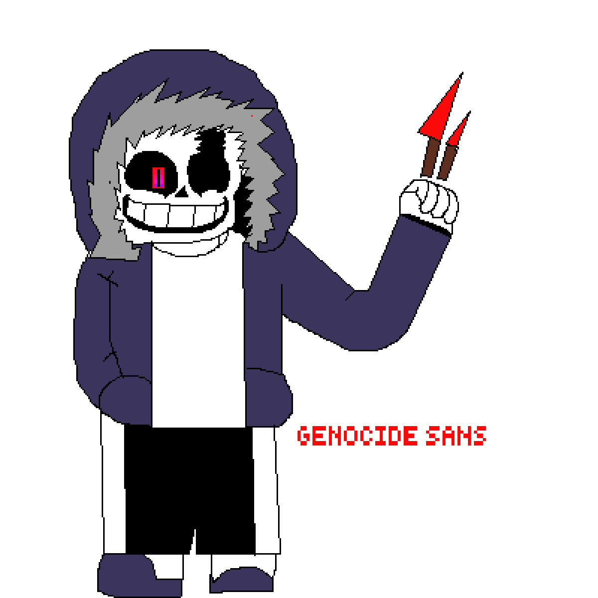 Pixilart - Genocide Sans by Insane-Artist