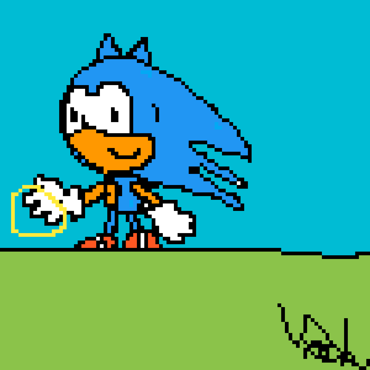 Editing Sonic Generations Sonic Sprite - Free online pixel art drawing ...
