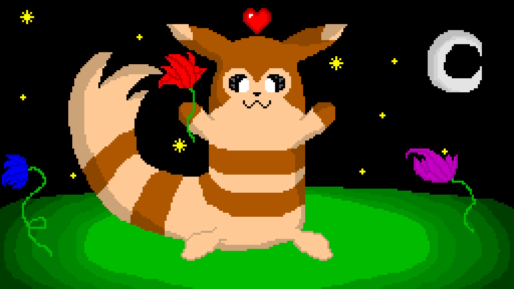 Pixilart - Furret - Pokemon by Pun-nySorcerer