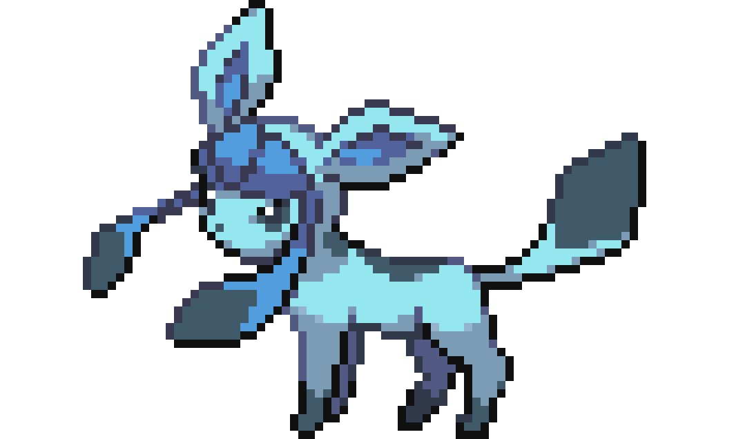 Editing 471. Glaceon - Free online pixel art drawing tool - Pixilart