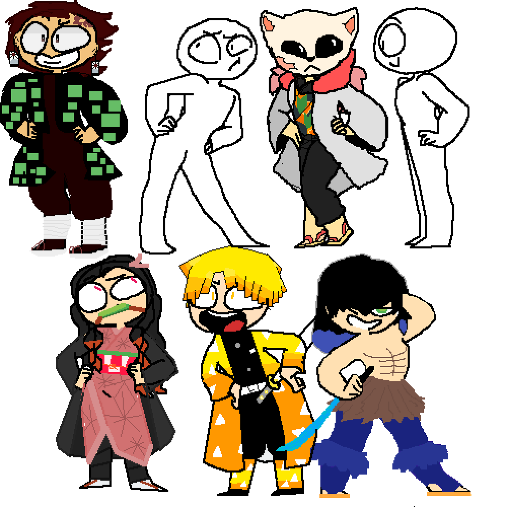 Editing Mines is zenitsu - Free online pixel art drawing tool - Pixilart