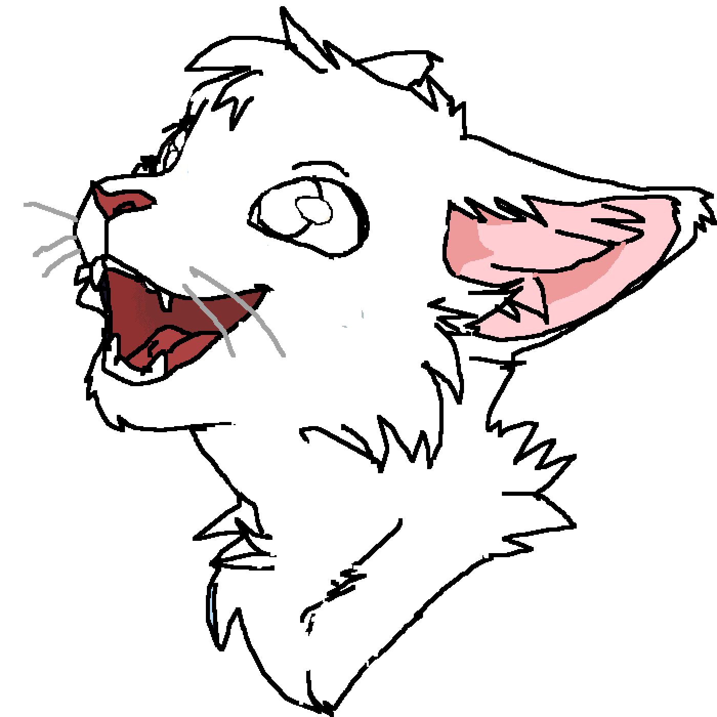 Pixilart - BASE of a cat/ kit/ apprentice by Scourge-II