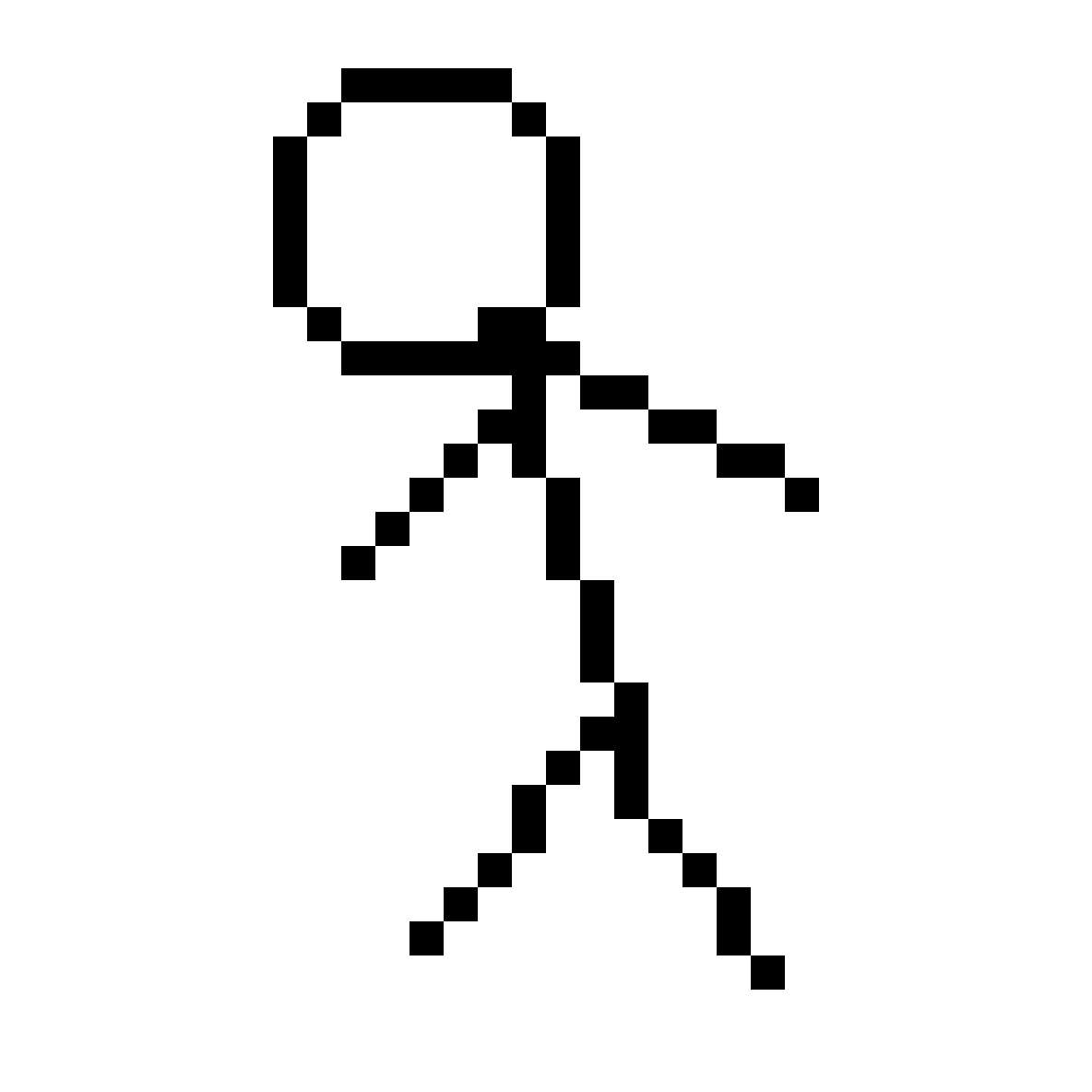 Pixilart - Strichman by OrangeUnivers