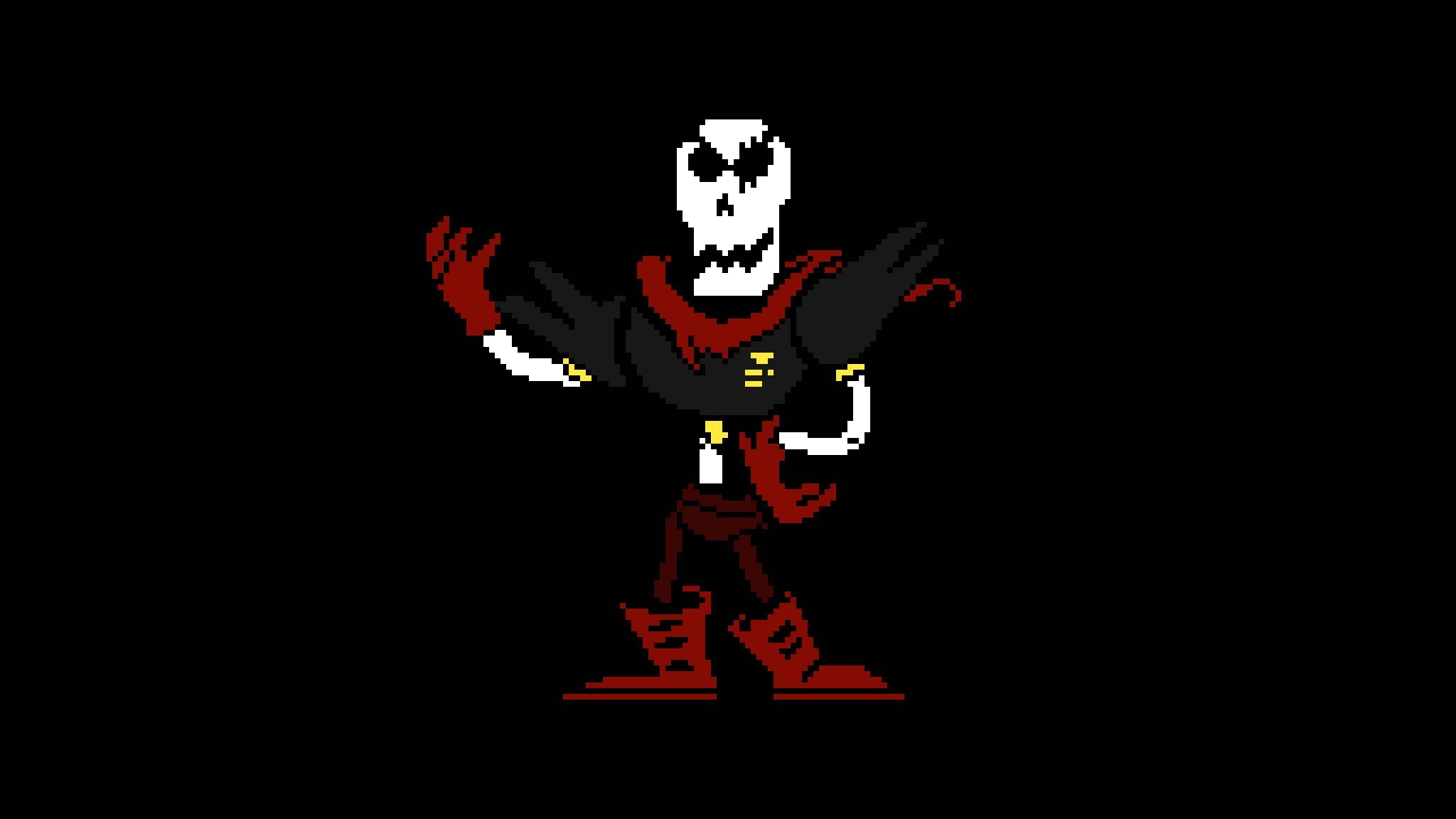 Pixilart - underfell pap pose by BlueboxDude