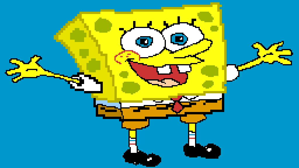 Editing SpongeBob - Free online pixel art drawing tool - Pixilart