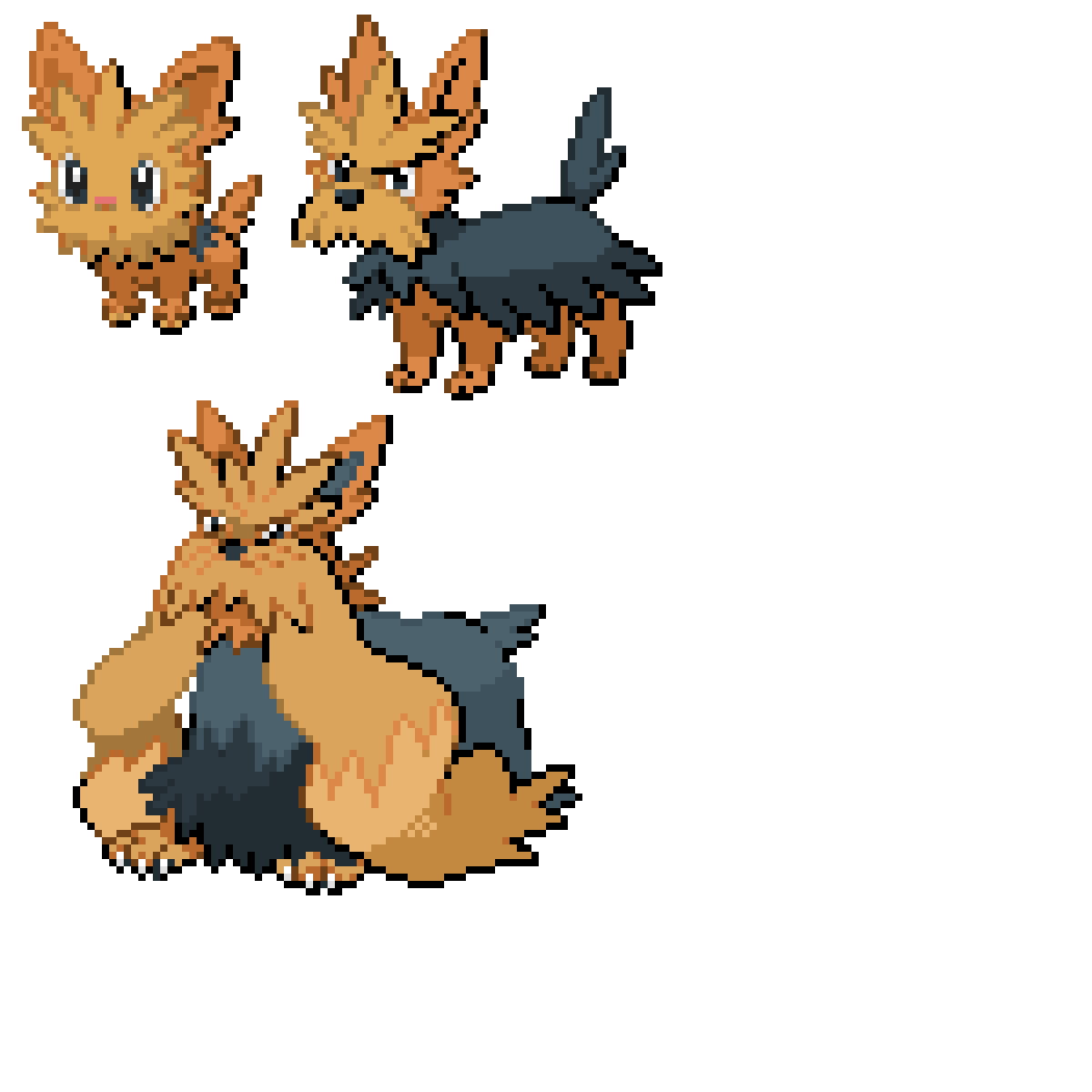 Pixilart - Herdier evolutions by PikaUser