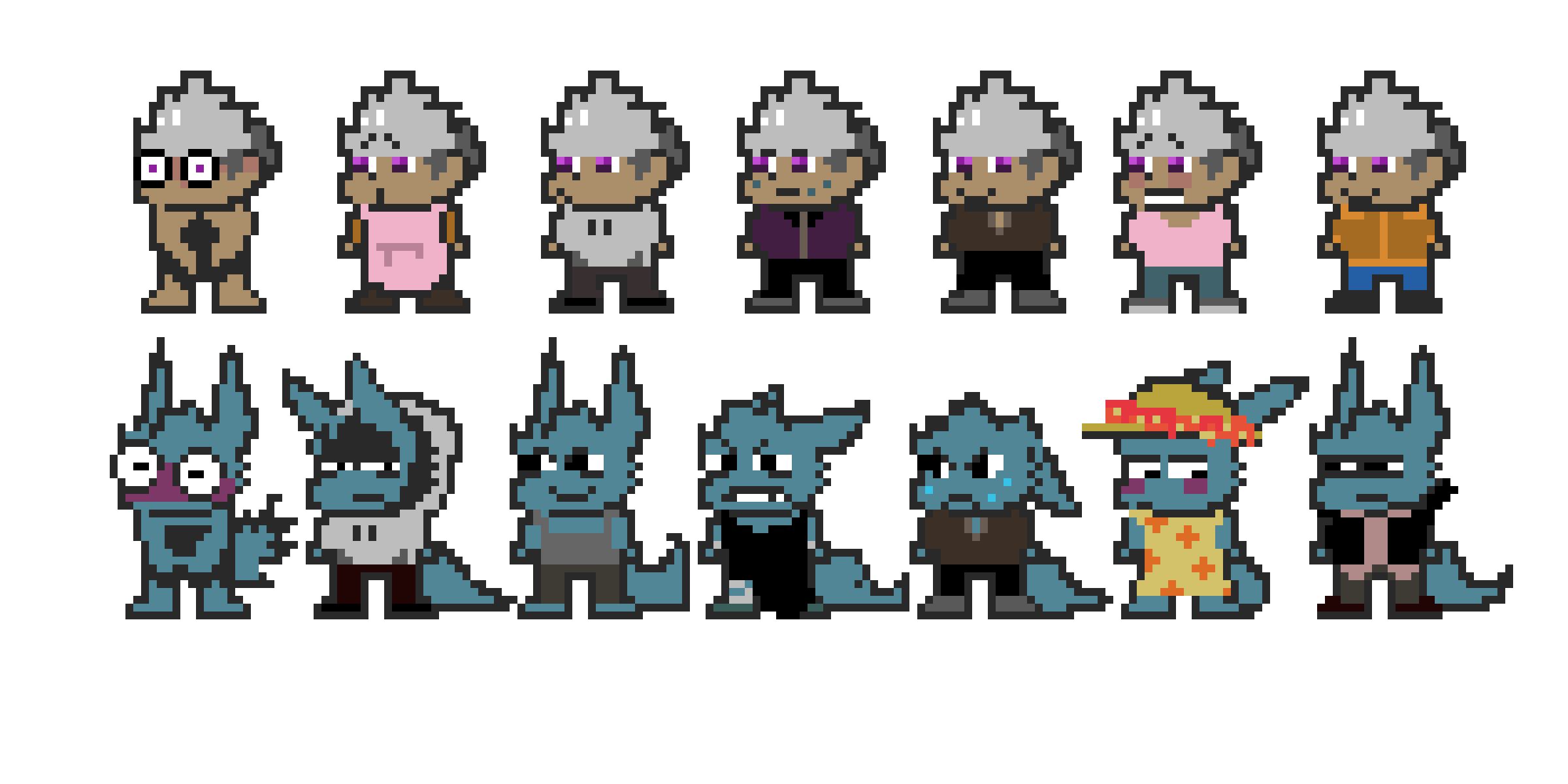 Pixilart - sprites by burntbugel