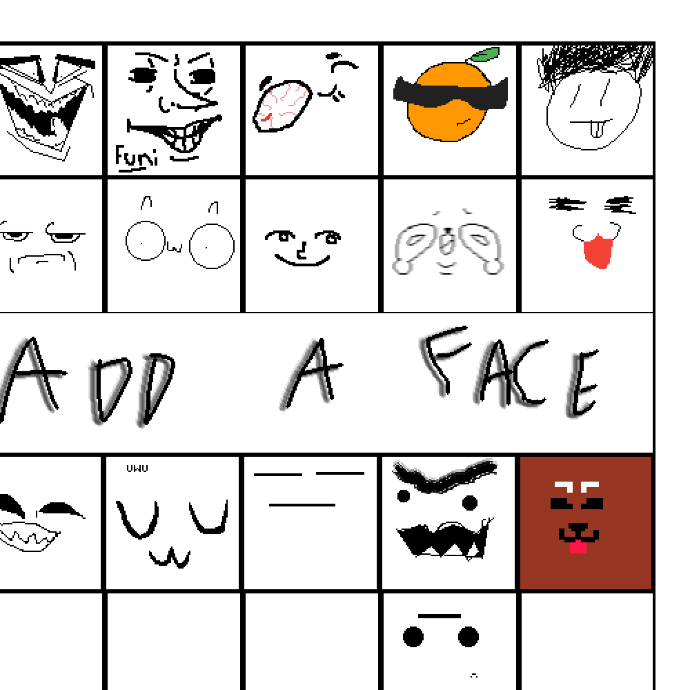Editing Add a face! - Free online pixel art drawing tool - Pixilart