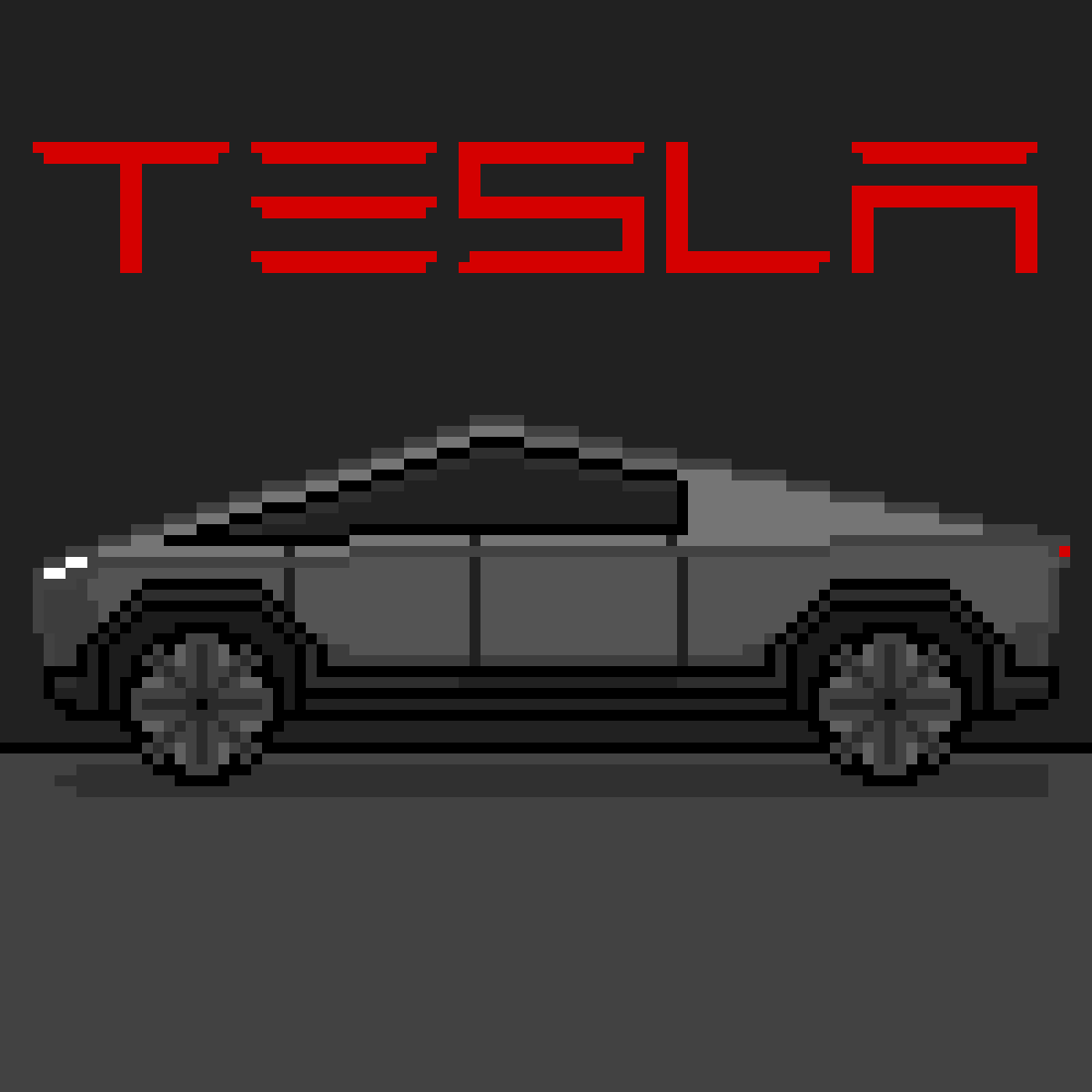 Pixilart - tesla cybertruck by lagzouliPIXEL