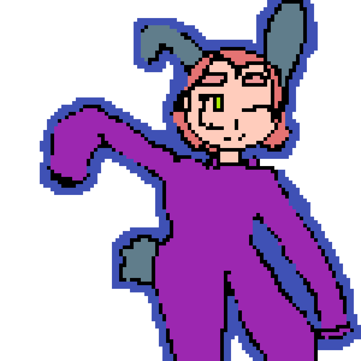 Editing bunny girl - Free online pixel art drawing tool - Pixilart