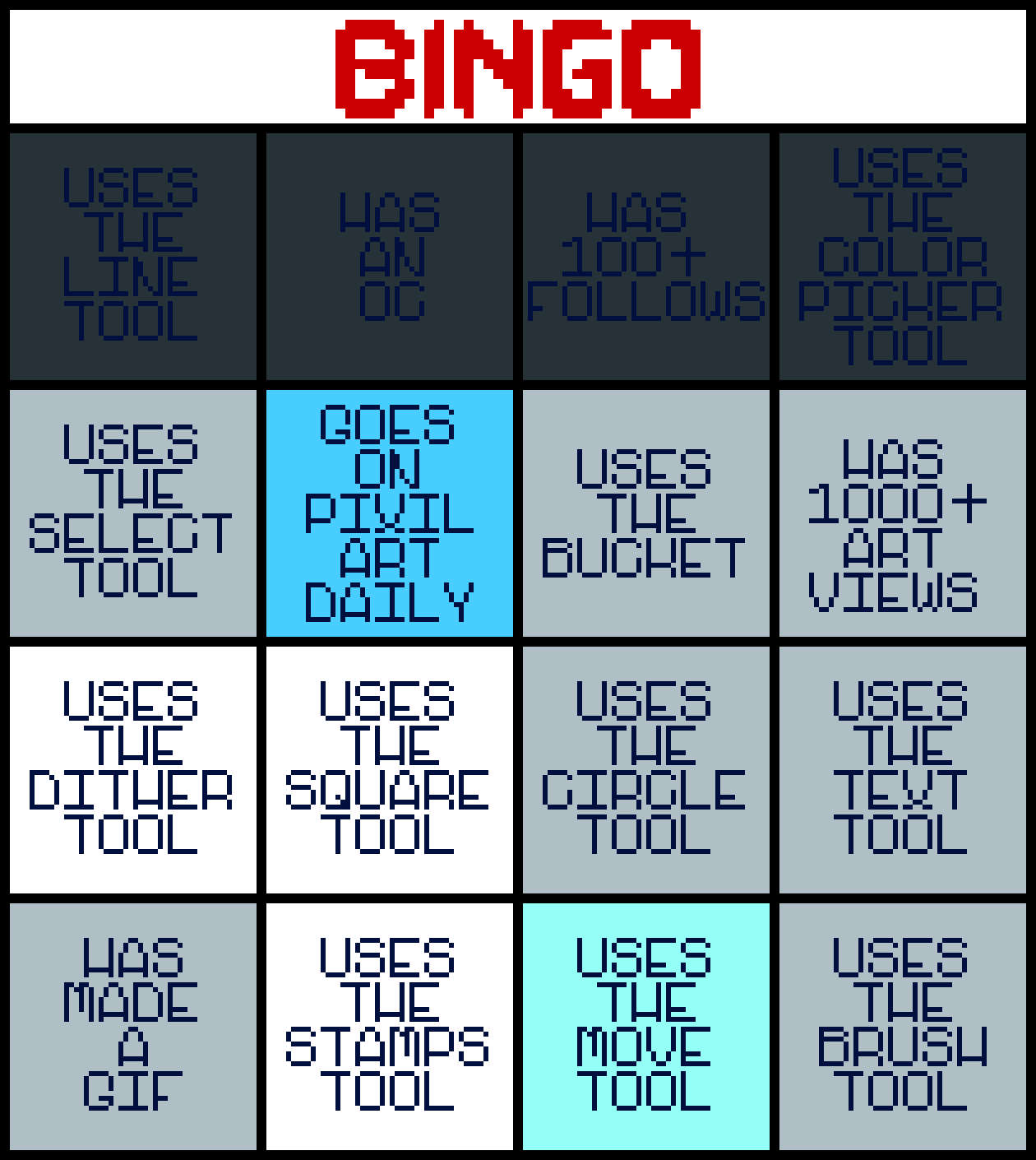 Pixilart - Bingo by a0nobody0heh