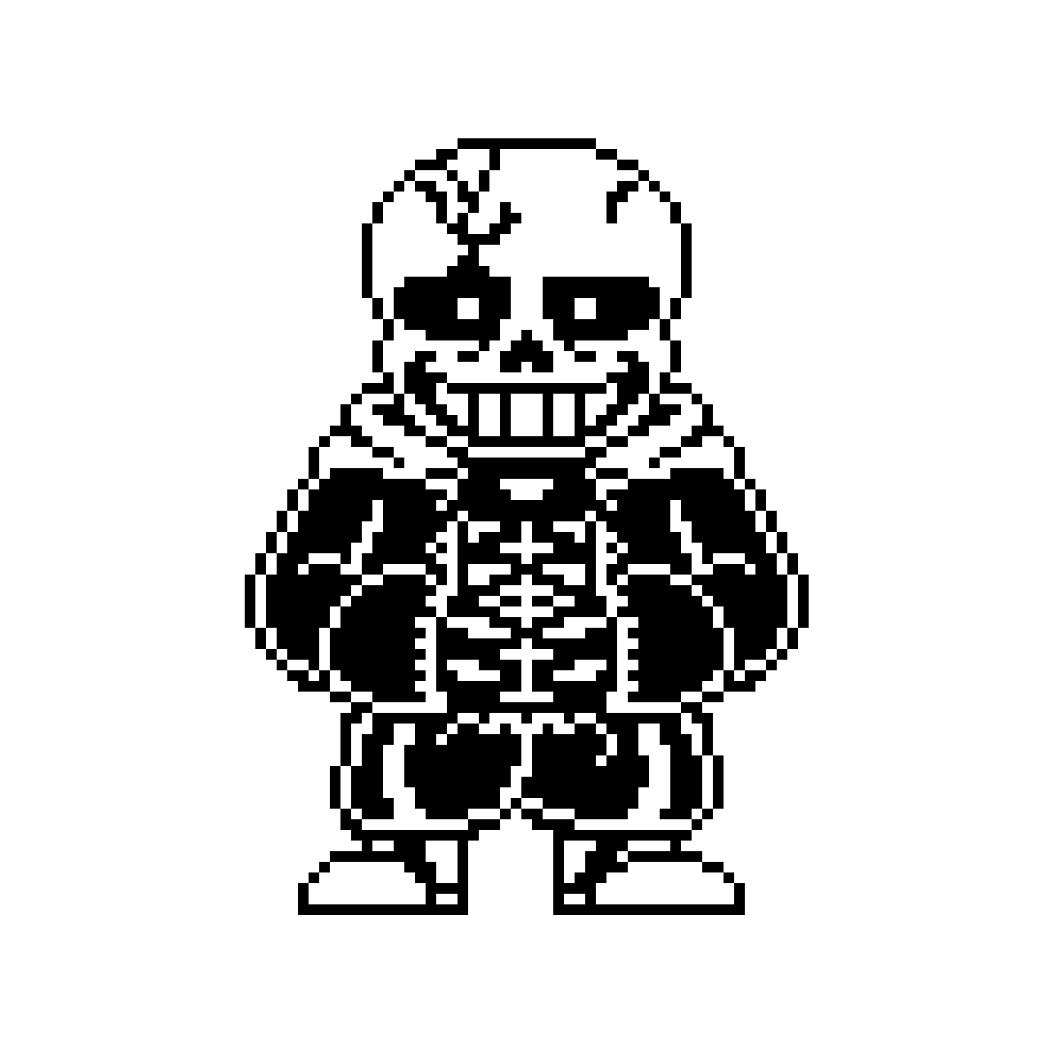 Pixilart - Black Sans Idle 2 by TW-Cross