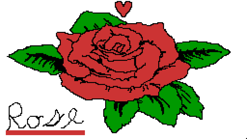 Editing Rose!!!!!!!!!!!!!!!!!!!!! - Free online pixel art drawing tool ...