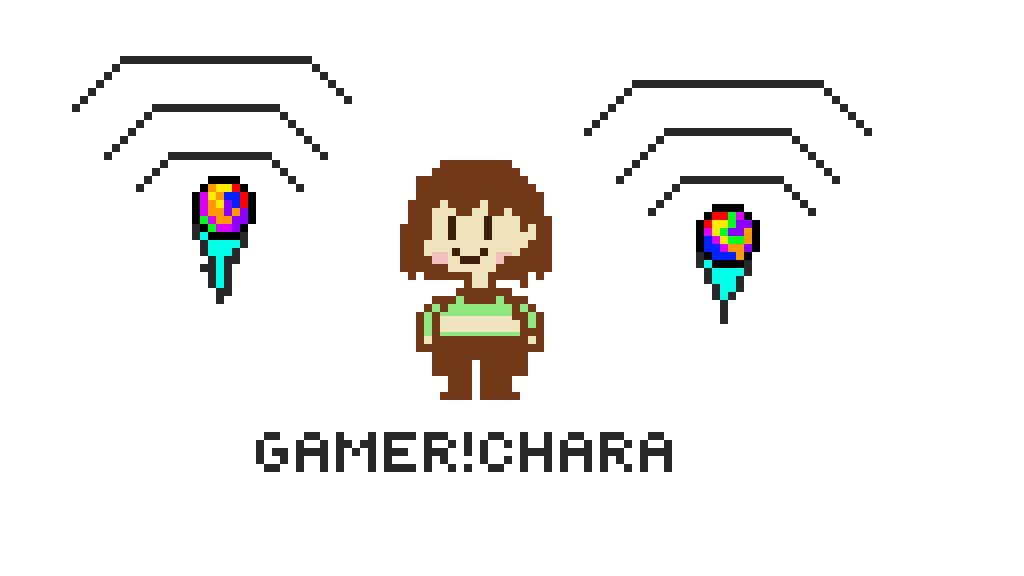 Pixilart - gamertale chara by Anonymous