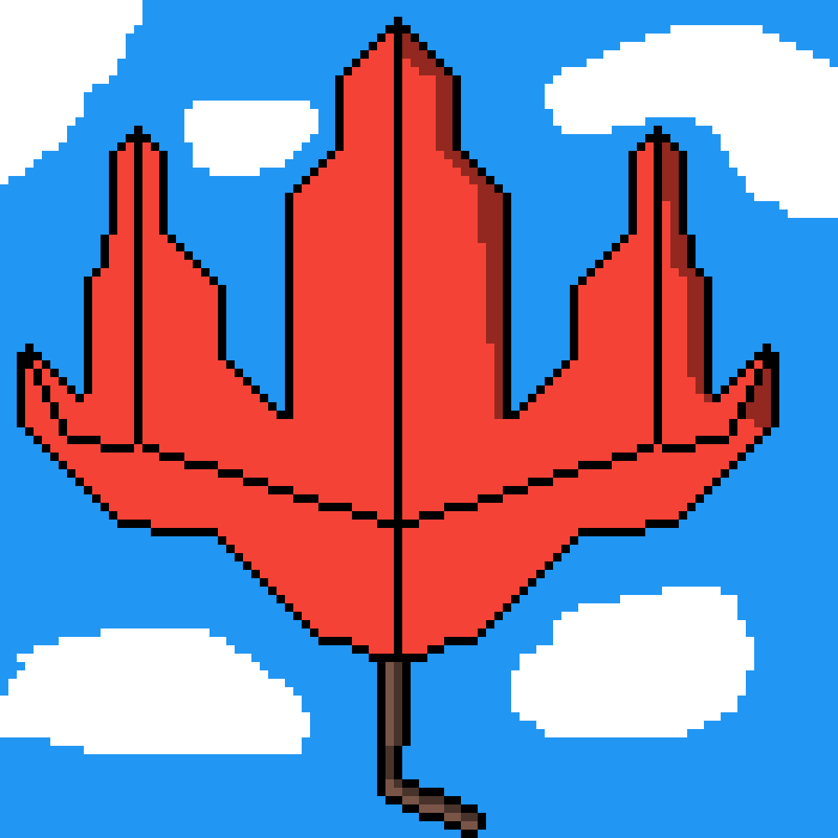 Pixilart - Since the beginning of September! This Russian leaf map by ...