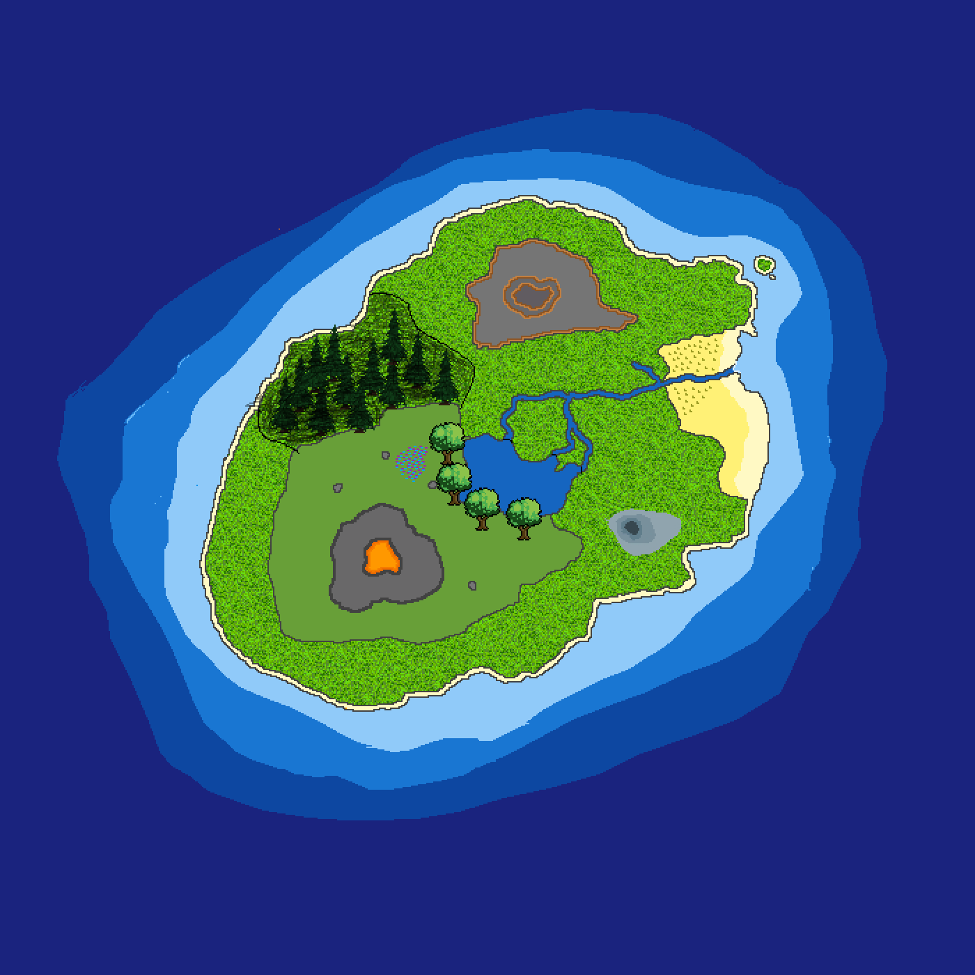 Pixilart - mountmap by clareence